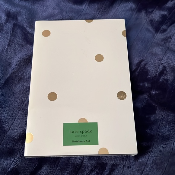 kate spade | Office | Nwt Kate Spade Black Dot Triple Notebook Set ...